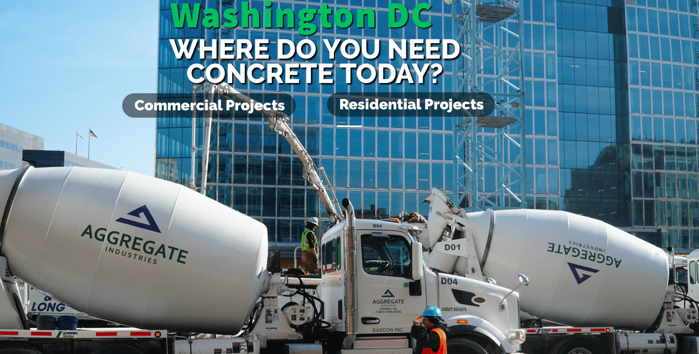 Concrete Supplier Washington DC Region. Serving fresh concrete daily.